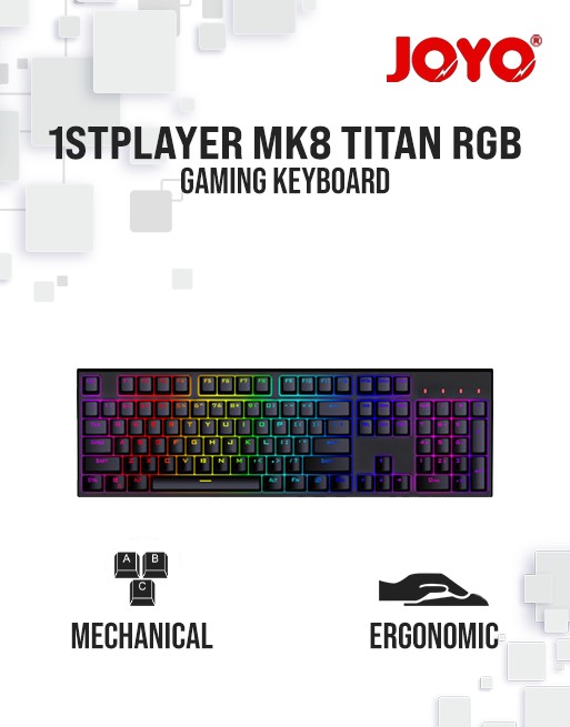 1STPLAYER MK8 RGB GAMING KEYBOARD